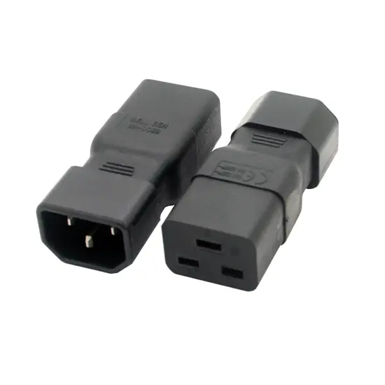 C19 to C14 Power Adapter - High-Current IEC Connector Converter ...
